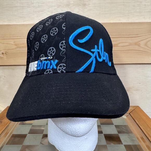 Accessories | Transworld Ride Bmx Hat Cap Snap Back Black Mesh Trucker ...